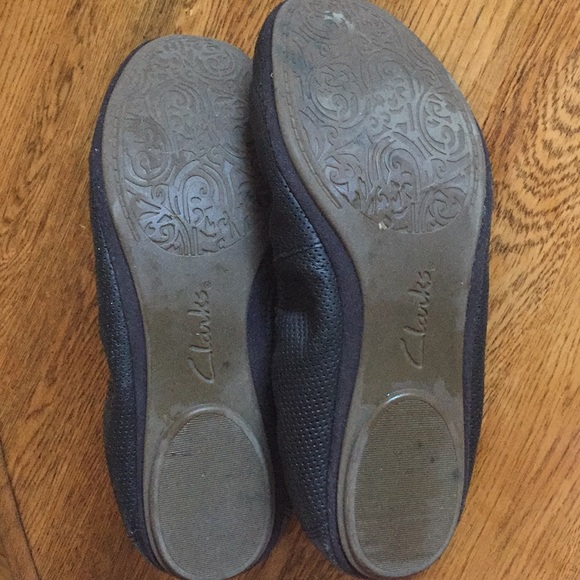 Clarks | Shoes | Clarks Black Ballet Flats | Poshmark